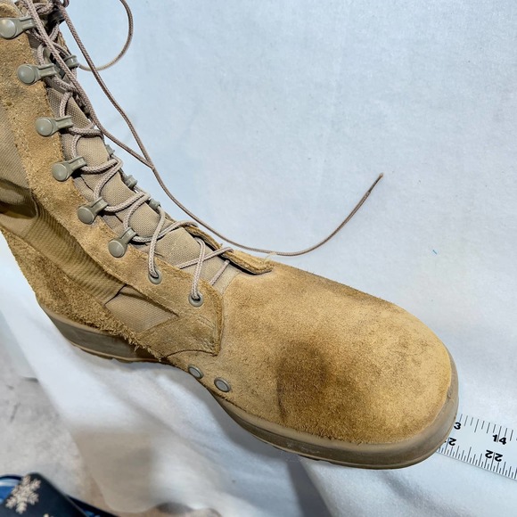 U.S. Army | Shoes | Hot Weather Army Combat Boots Coyote Mens 25r Made In Usa Vibram Soles ...